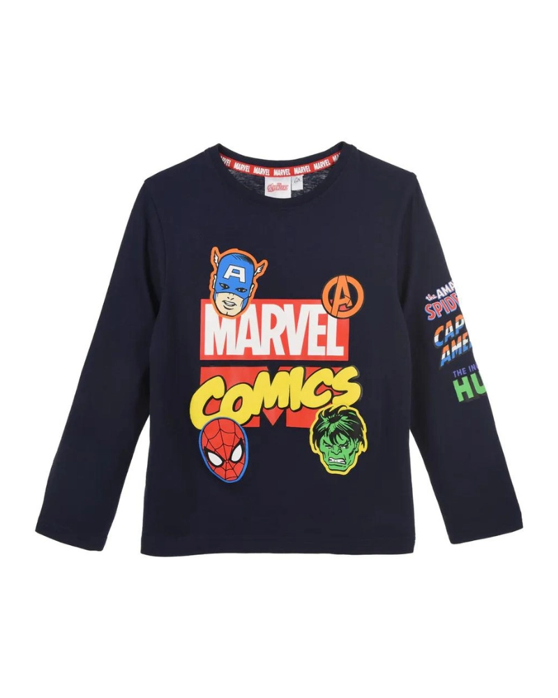 Παιδική μακό μπλούζα Marvel Comics μακρυμάνικη (Μπλε) 2026 | Harpy ...