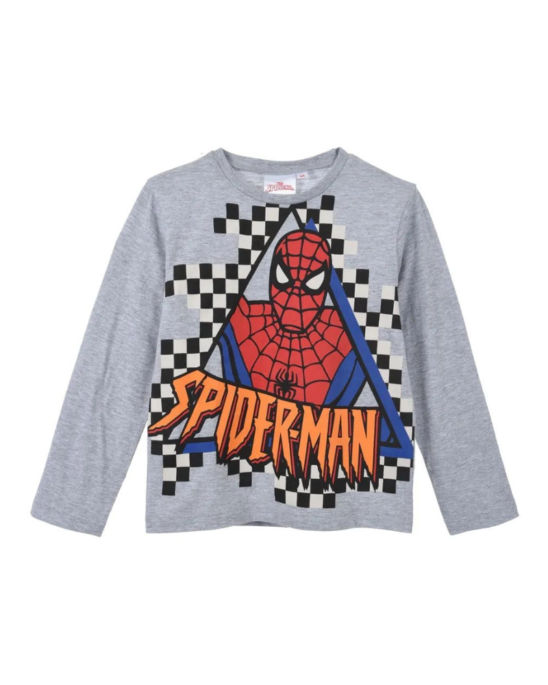 Παιδική μακό μπλούζα Spiderman μακρυμάνικη (Γκρι) 2025 | Harpy Clothing